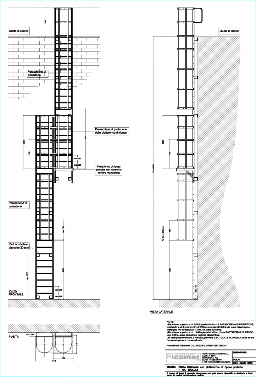 Scale di Servizio e di Sicurezza - Icomet Costruzioni Metalliche