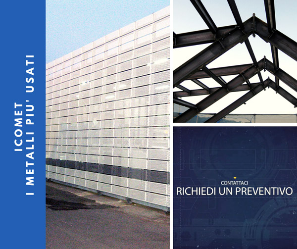 I materiali metallici più utilizzati nella produzione di componenti